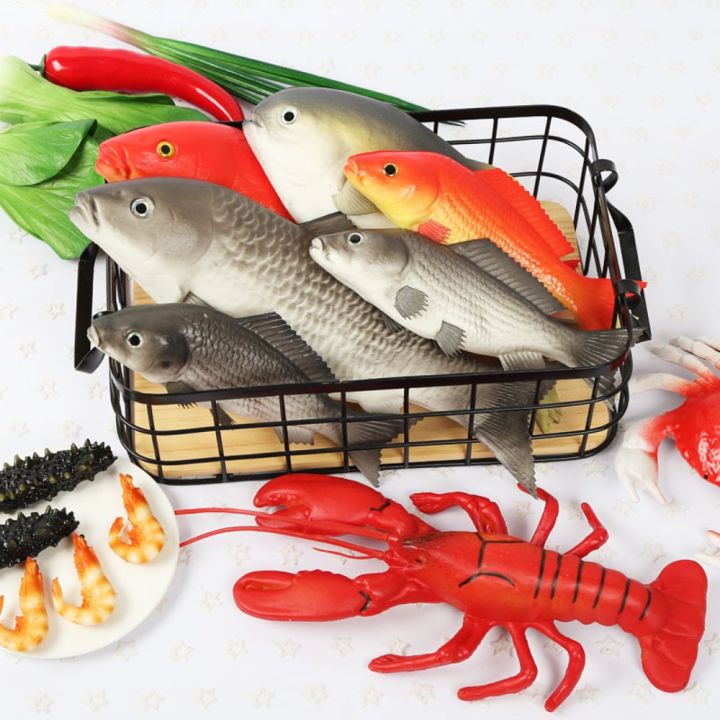 HELOISE Realistic Novelty Lifelike Fake Shop Decor Funny Lobster Model ...