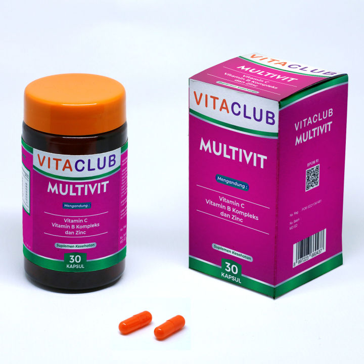 VITACLUB MULTIVIT MENGANDUNG VITAMIN C NON ACIDIC, VITAMIN B KOMPLEKS ...