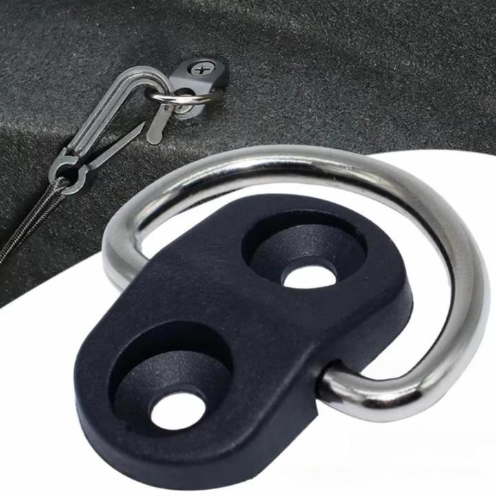 4Set 55lbs Tie Down D-Rings Lashing Anchors for Truck Trailer Steel D ...