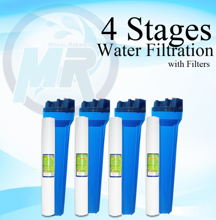 4 Stage Water filtration with Filters Complete Set | Lazada PH