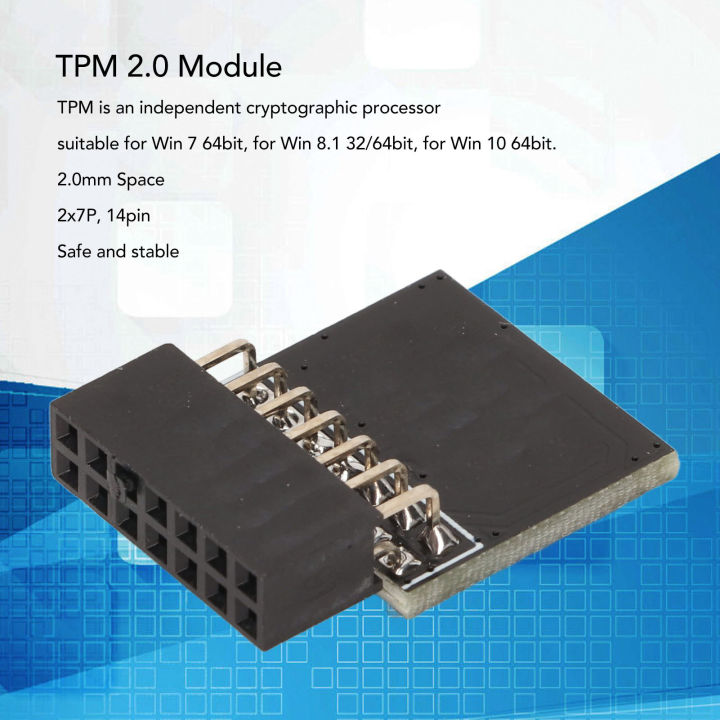 [eforcelxt] TPM 2.0 Module 2x7P 14 Pin 2mm Space Safe Stable ...
