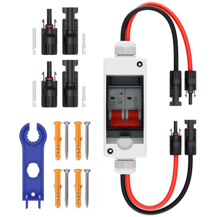 Solar Panel Disconnect Switch, CGELE32A DC 500V Breaker Box PV ...