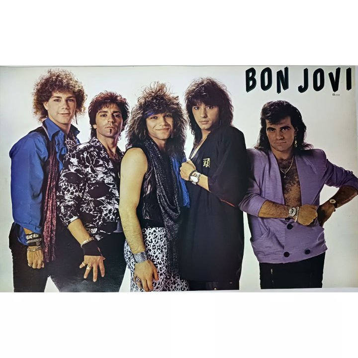 โปสเตอร์ Bon Jovi บอน โจวี วง ดนตรี ฮาร์ดร็อก อเมริกา รูปภาพ ติดผนัง ...