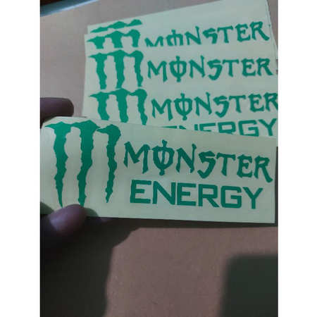 Energy Green Monster Helmet Side Skirt Vinyl Window Body Bumper Bonnet ...