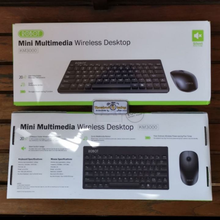 Combo Mouse Keyboard Wireless Robot KM3000 Original | Lazada Indonesia