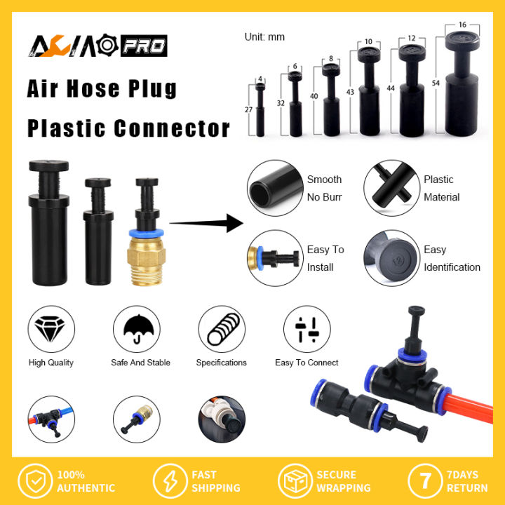 AumoPro 5Pcs Slip Lock End Plugs Air Hose Plug Waterstop Connectors ...