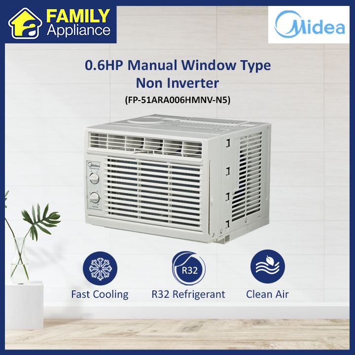 0.6HP Window Type Non Inverter Aircon FP-51ARA006HMNV-N5 | Lazada PH