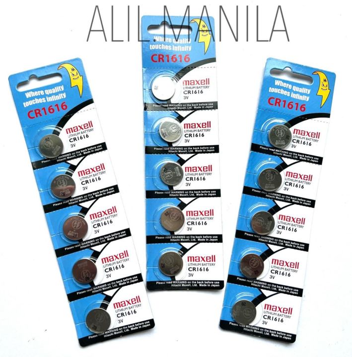 CR1616 3V Maxell original Lithium Battery CR 1616 Button Coin Cell | Lazada PH
