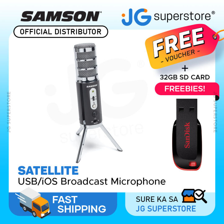 [CLEARANCE] Samson Satellite USB Broadcast Microphone for PC and iOS ...