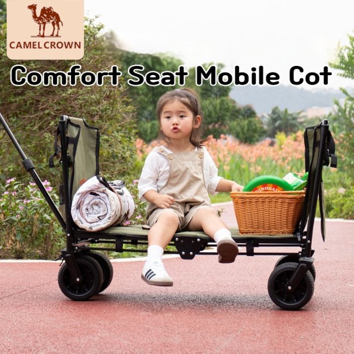 CAMEL CROWN Camper Trolley Stroller Kids Camping Campers Outdoor Sun ...