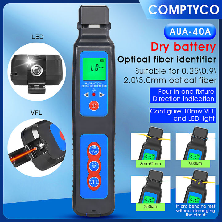 COMPTYCO AUA-40A (dry battery) fiber optic identifier+10mw VFL+LED lighting, fiber optic ...