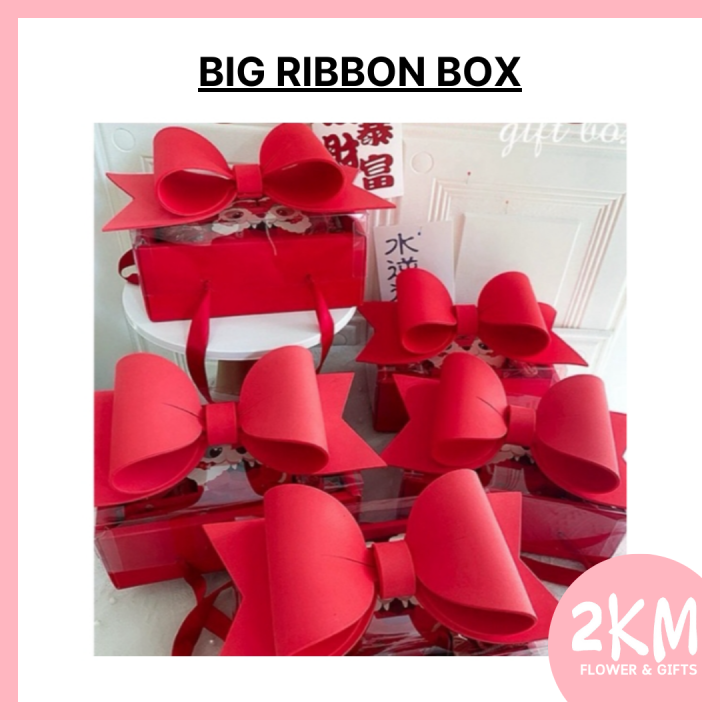 BIG RIBBON BOX Korean PVC mother father day Korean Fruits box flower ...