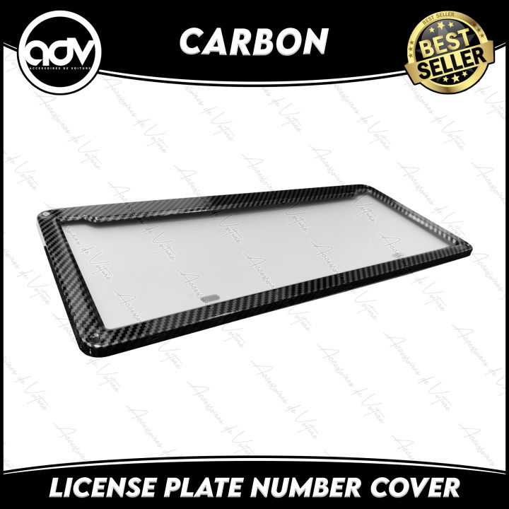 Universal PH License Plate Number Cover / Car Plate Protector 2 Pieces ...