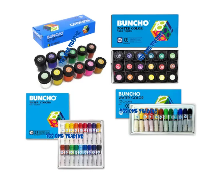 Buncho Poster Colour 6cc 12 / 6cc 18 / 15cc 12 / 15cc 18 | Lazada