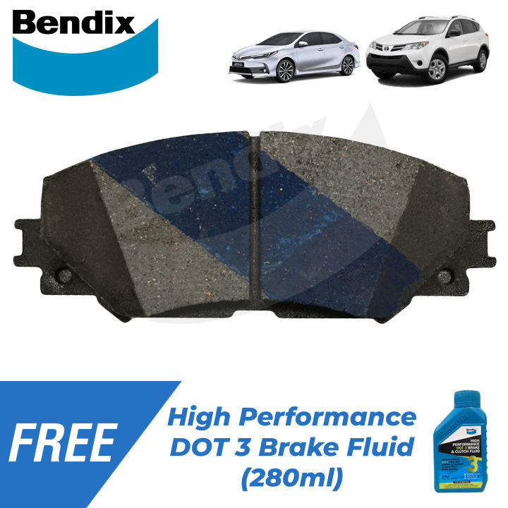 Bendix Brake Pads GCT DB1802 Front Set for Toyota Corolla Altis 2008 ...