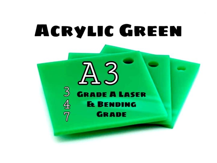 Acrylic Sheet Colour A3 Green Size | Lazada