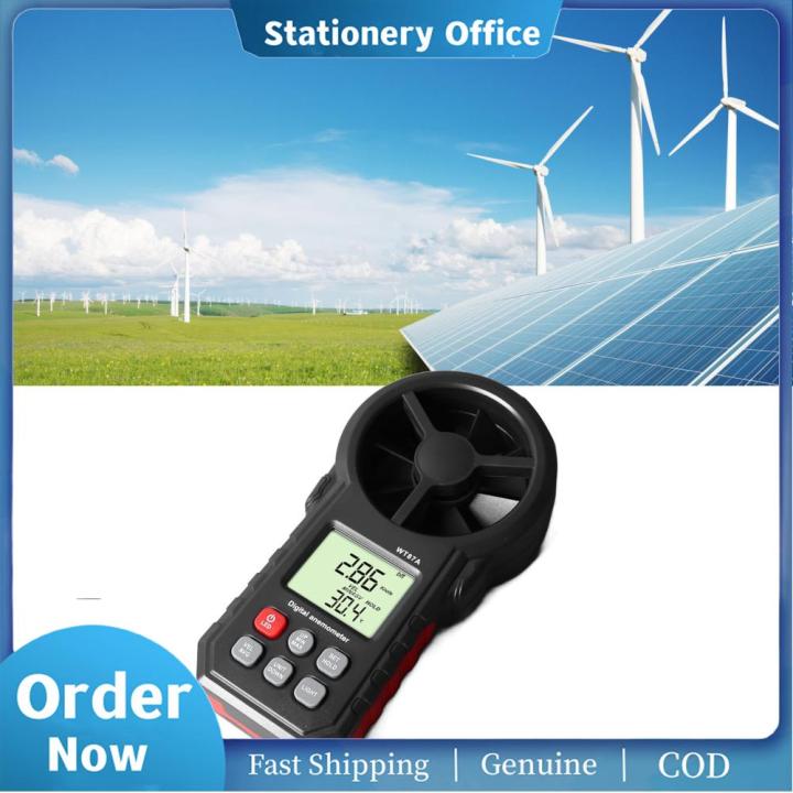Anemometer Wind Speed and Temperature Tester Meter LCD Display with ABS ...