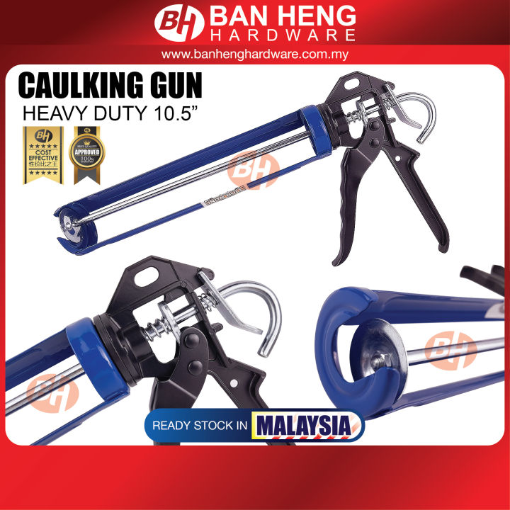 HEAVY DUTY CAULKING GUN / SILICONE GUN FOR CATRIDGE CAULK TOOL AND ...