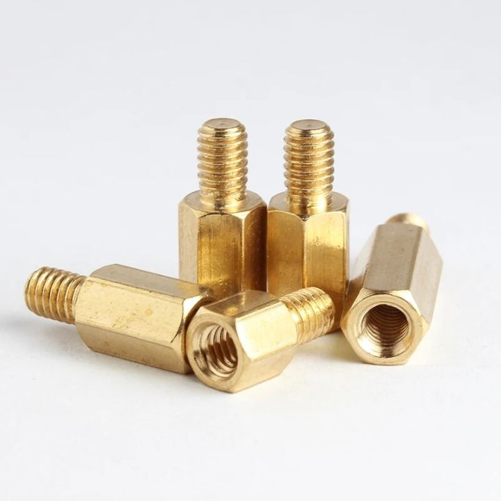M3xl3/4/5/6mm Single Head Hex Brass Standoff Threaded Pillar Pcb ...
