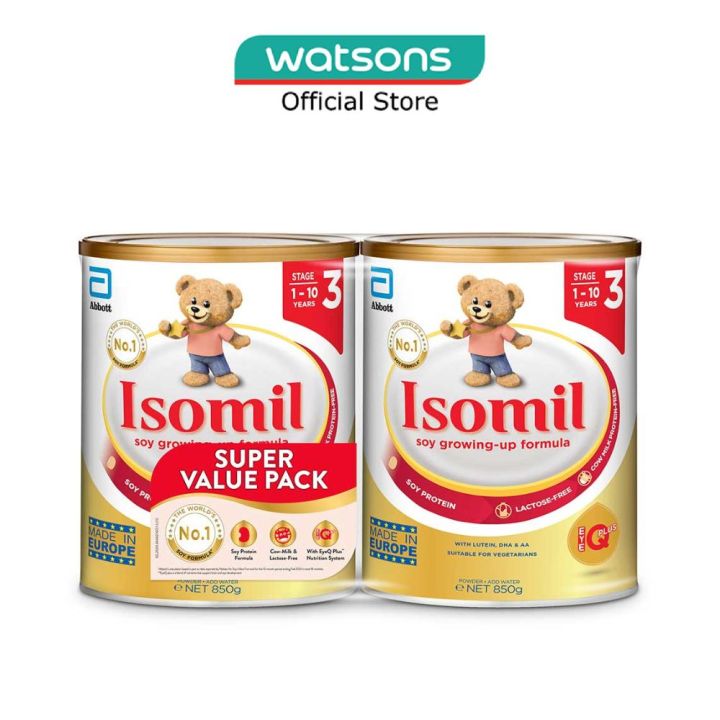 ISOMIL Soy Growing-Up Formula Stage 3 Twin Pack (1-10 Years and ...