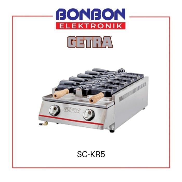 GETRA GAS FISH WAFFLE BAKER SC-KR5 / MAKER TAIYAKI IKAN MULUT TERBUKA ...