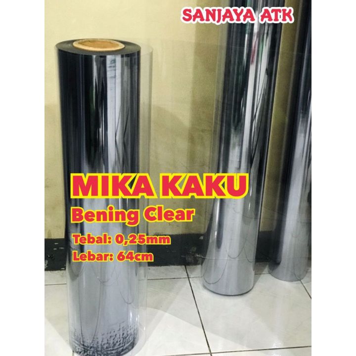 Plastik Mika Kaku Rigid PVC Bening Tebal 0,25mm Lebar 64 cm Harga per 3 Meter | Lazada Indonesia