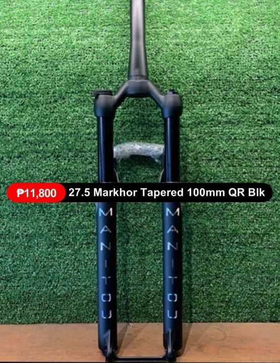 MANITOU MARKHOR 27.5 100mm Tapered QR Black Bicycle Fork [FKSP2748BK ...