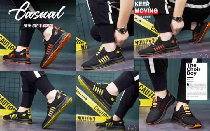 Ready Stock .Kasut Sukan Lelaki Men Sport Shoes Sneaker Trendi Casual ...