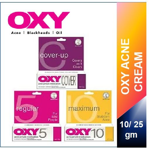 OXY 5 / 10 / Cover Acne Pimple Medication, 25g | Lazada Singapore