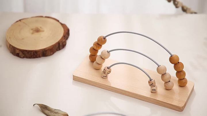 Montessori Wooden Student Counter Math Arithmetic Stick Children's ...