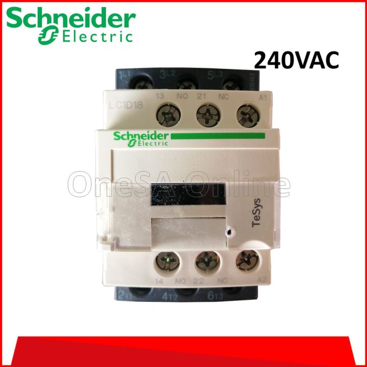 SCHNEIDER CONTACTOR D TYPE,4 9KW 18A(LC1D18U7,LC1D18BD) | Lazada