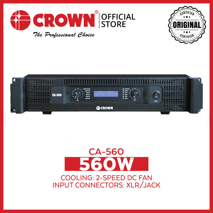 CROWN CA-560 Powered Amplifier | Lazada PH