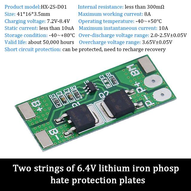 1S 2S li-ion BMS PCM battery protection board 2.5A 5A 10A 15A pcm for ...