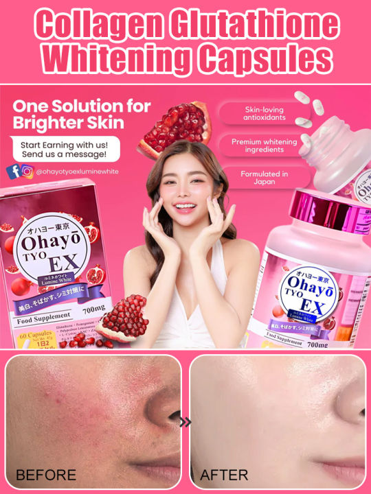 Whitening Collagen Capsules Glutathione Whitening Capsules/Whitening ...