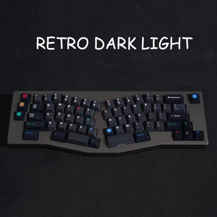 【Keycap Only】Retro Dark Lights GMK Keycap Clone Cherry Profile MX PBT ...