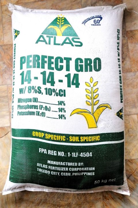 [CLR AGRIVET] 5-25kg ATLAS PERFECT GRO 14-14-14 FERTILIZER/ ATLAS ...
