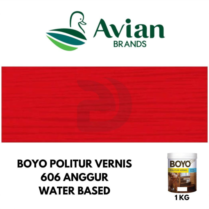 Vernis Politur Boyo 1 Kg WATER BASED Warna / AVIAN BRANDS | Lazada ...