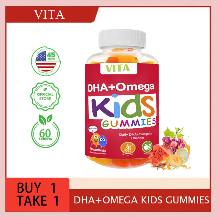 OMEGA + DHA Kids Gummies Vitamin C For Brain Development | Lazada PH