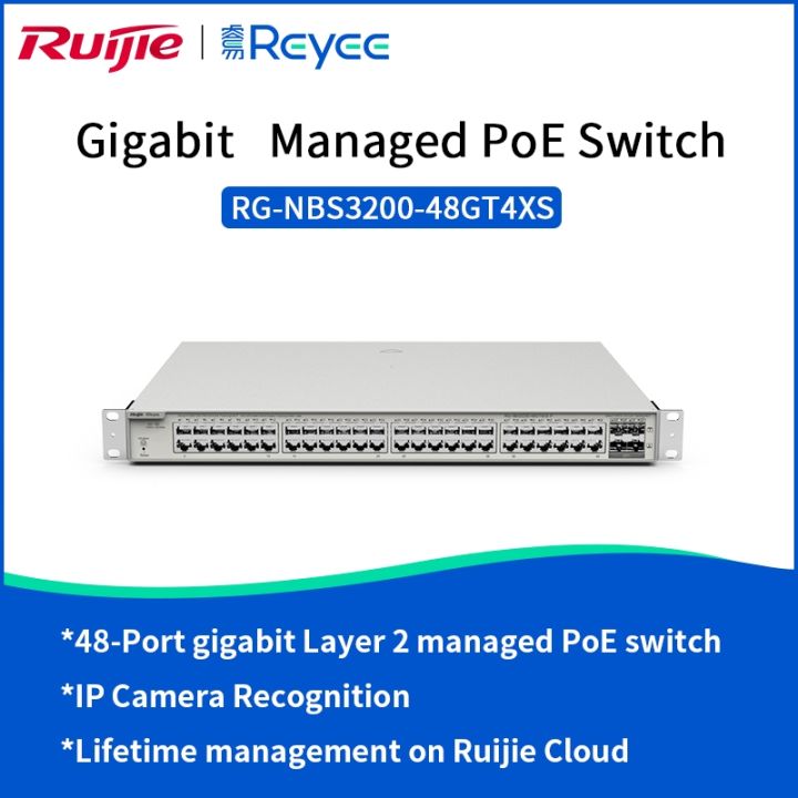 Ruijie Reyee RG-NBS3200-48GT4XS | 48-Port Gigabit L2 Managed POE+ ...