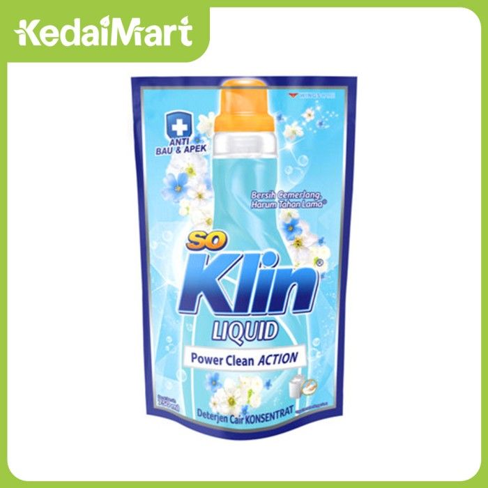 Soklin Liquid Antibacterial Blue Pouch 750 ml | Lazada Indonesia