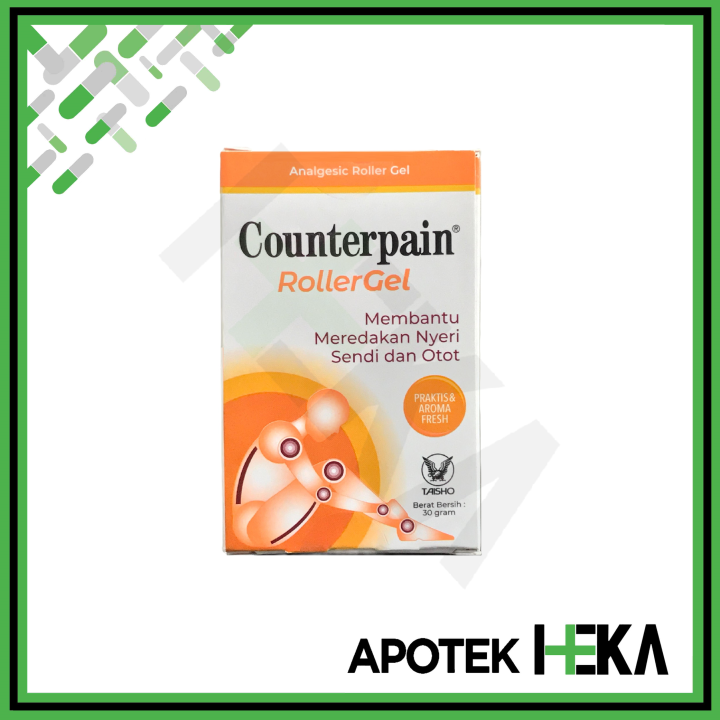 Counterpain Roller Gel 30 g - Roller Meredakan Nyeri Otot Sendi ...