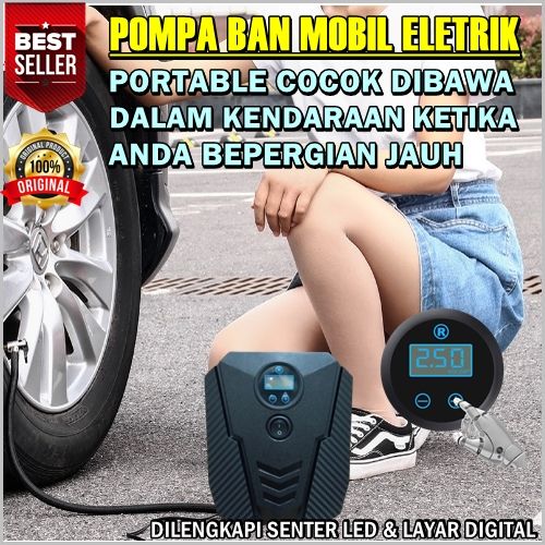 PROMO pompa ban mobil elektronik pompa angin ban mobil portable pompa ...