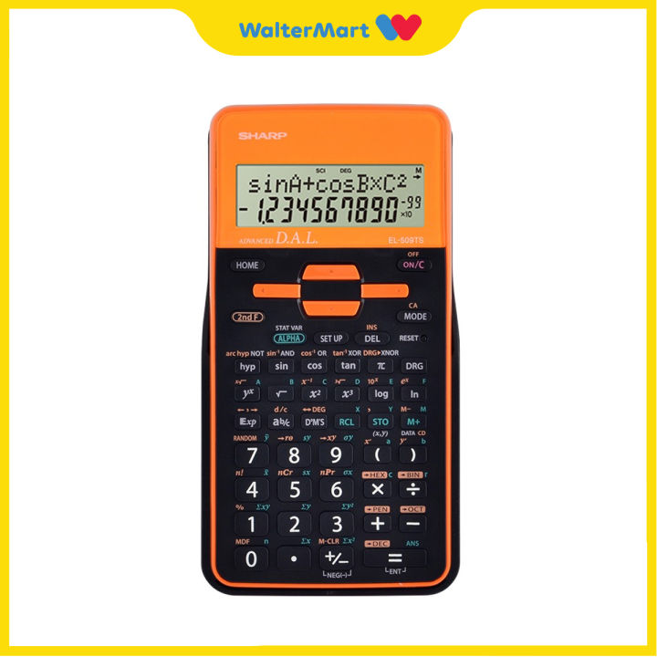 SHARP 100% Authentic Scientific Calculator EL-509T Orange | Lazada PH