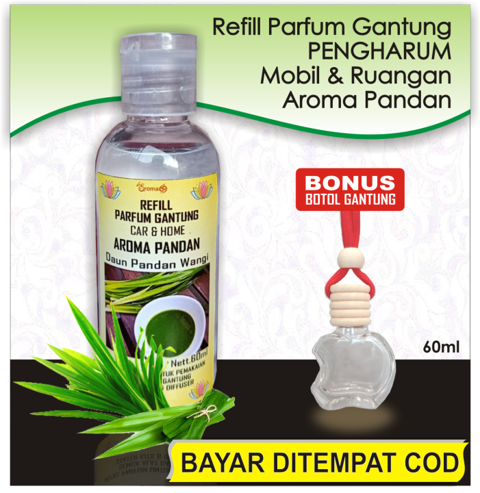 Pandan Refill Parfum Gantung Pengharum Mobil dan Ruangan Aroma Pandan ...