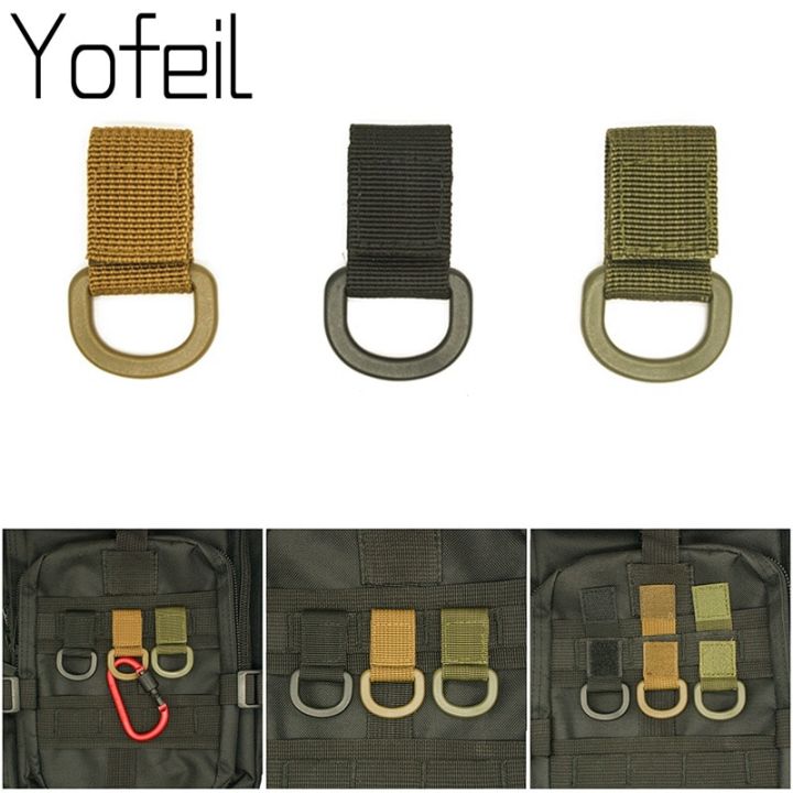 1Pc Tactical Multifunction Nylon Molle Webbing Belt D-Ring Carabiner ...