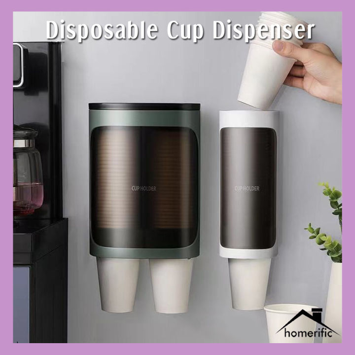 HOMERIFIC Disposable Cup Holder Automatic Cup Distributor Disposable ...