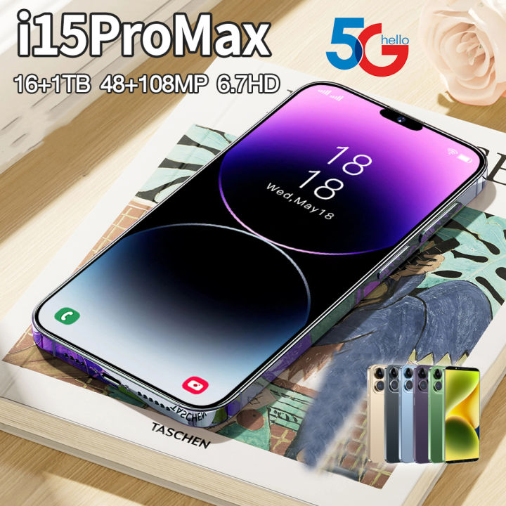 แบรนด์ใหม่ โทรศัพท์มือถือ i15Pro Max 6.7นิ้ว Largest Mobile Smartphone ...
