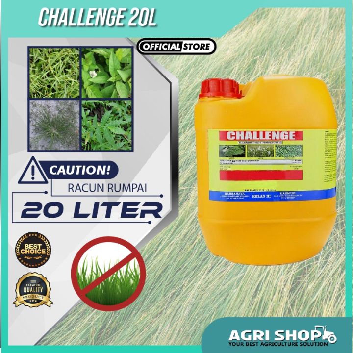 20L CHALLENGE Glyphosate 41% Herbicide Racun Rumput | Lazada