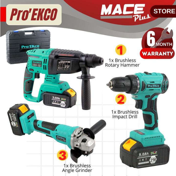 PRO' EKCO / LADDERMAN EK-330 / EK330 3pcs Brushless Tool Set Impact ...