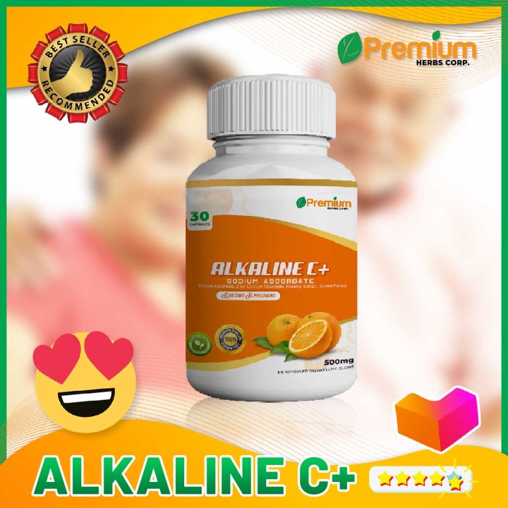 PHC02-A Premium Alkaline C (30 Capsules) Vitamin C Active Sodium ...